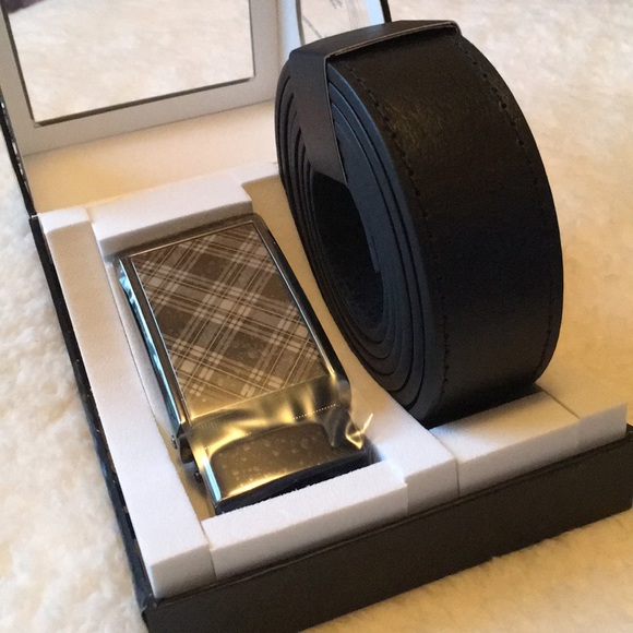 SlideBelts | Accessories | Slidebelts Top Grain Black Belt W Tartan ...